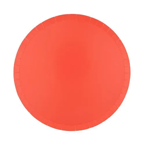 JOLLITY & CO Solid Color Dinner Plates - Poppy