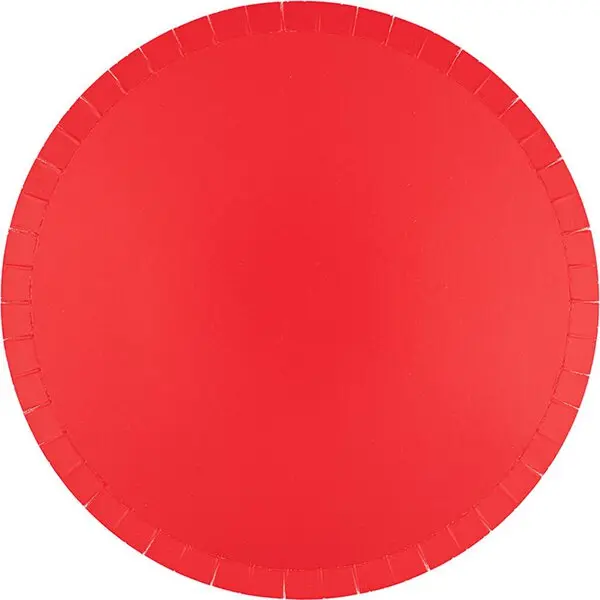 JOLLITY & CO Solid Color Dessert Plates - Cherry
