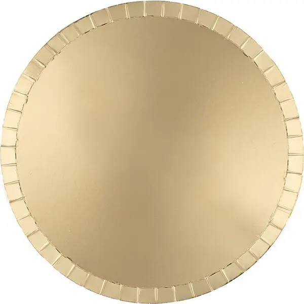 JOLLITY & CO Solid Color Dessert Plates - Gild
