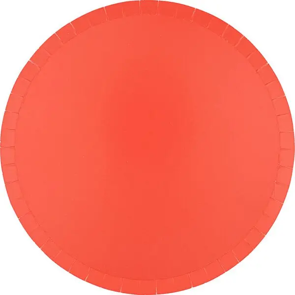 JOLLITY & CO Solid Color Dessert Plates - Poppy