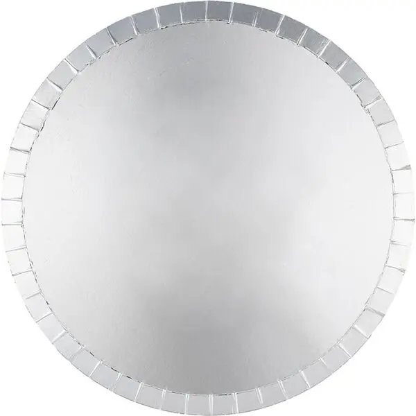JOLLITY & CO Solid Color Dessert Plates - Silver