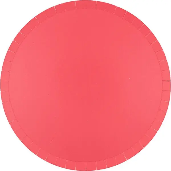 JOLLITY & CO Solid Color Dessert Plates - Watermelon