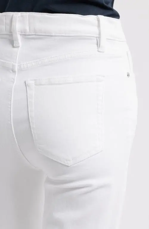 FRAME Le Sleek High Waist Ankle Straight Leg Jeans - White