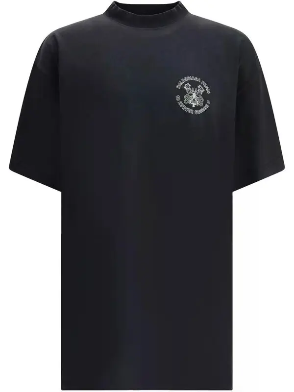 Balenciaga Logo-print T-shirt - Black