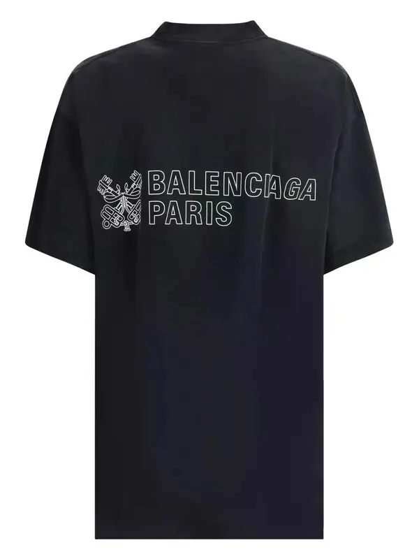 Balenciaga Logo-print T-shirt - Black