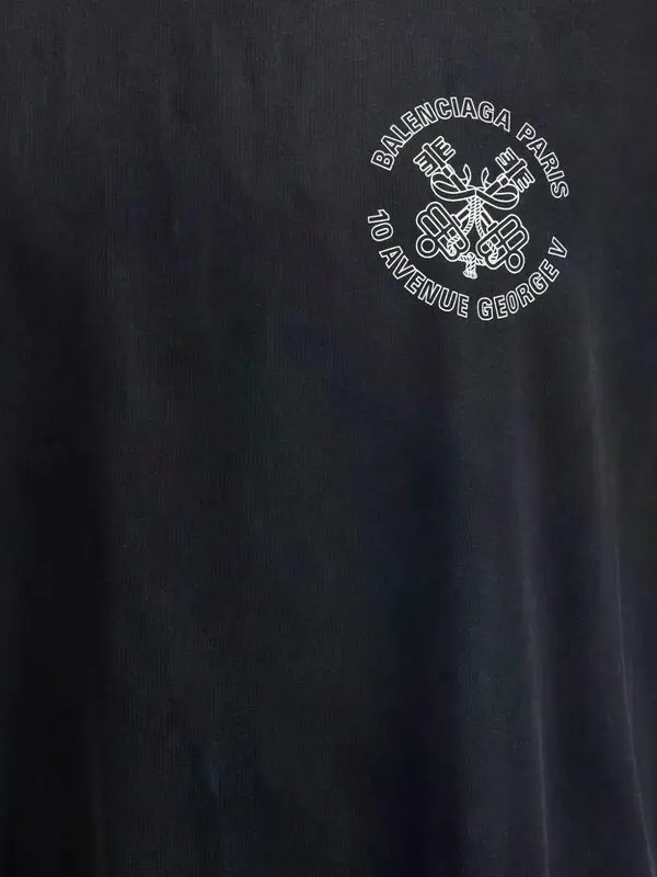 Balenciaga Logo-print T-shirt - Black
