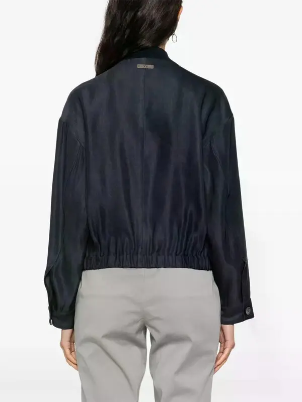 Peserico Gabardine Bomber Jacket