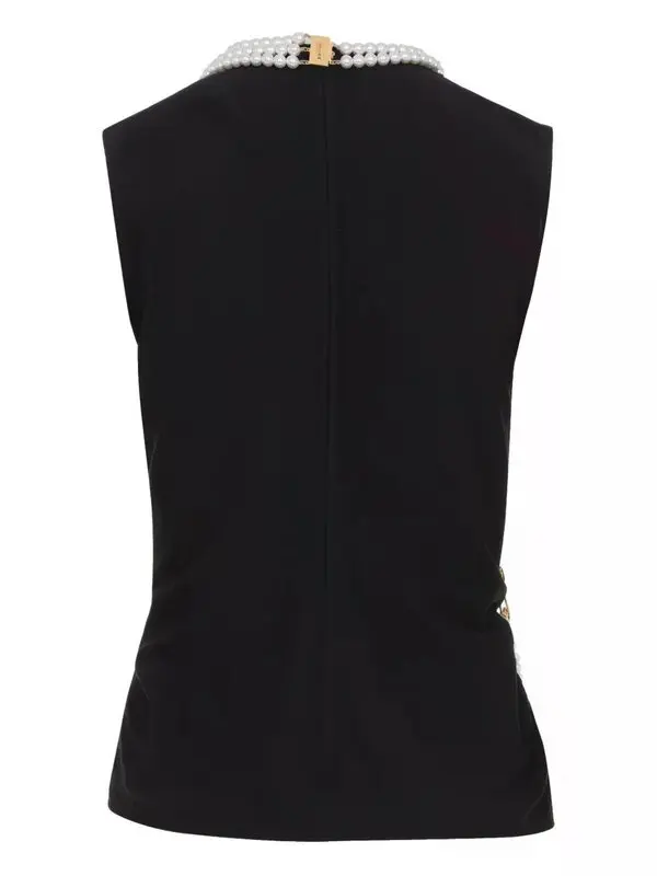 Moschino Pearl-detailing Top
