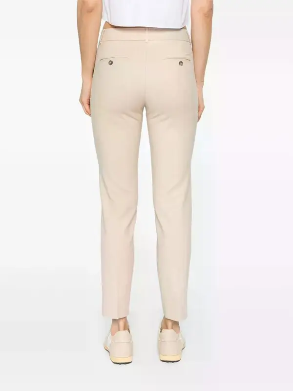 Peserico Pressed-crease Tapered Trousers - Neutrals