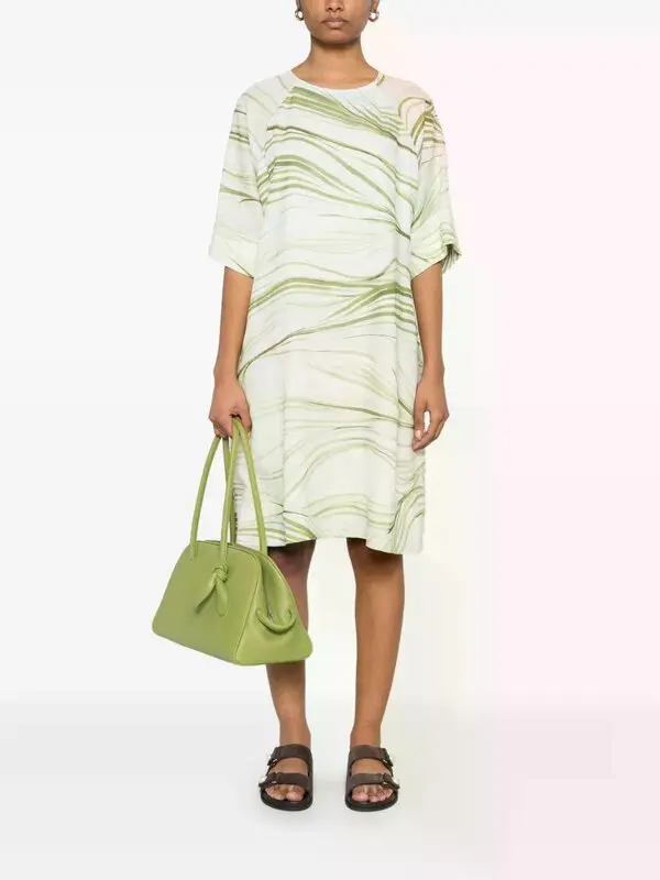 Peserico Linen Mini Dress In Green - 40% Off | Editorialist