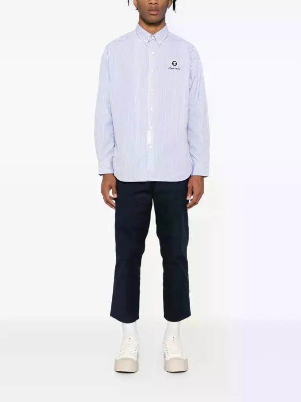 AAPE BY *A BATHING APE Aapenow Moonface-logo Checked Shirt