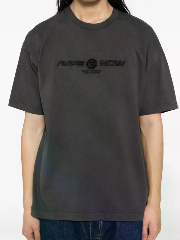 AAPE BY *A BATHING APE Logo Embroidered T-shirt