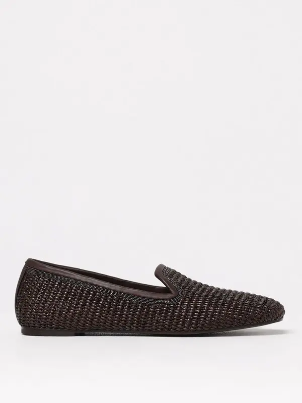 Brunello Cucinelli Woven Loafers - Dark
