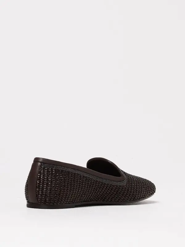 Brunello Cucinelli Woven Loafers - Dark