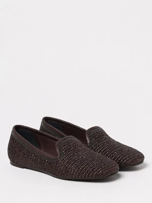 Brunello Cucinelli Woven Loafers - Dark