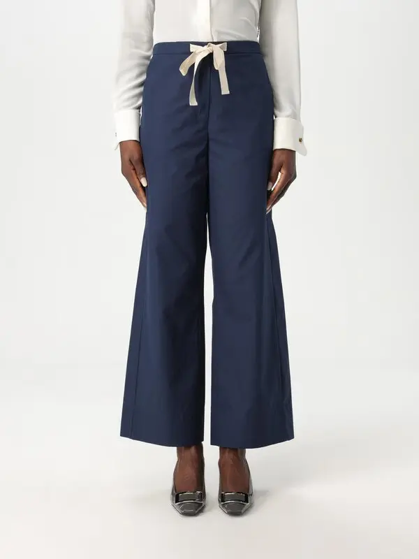 Max Mara Tailored Wide-leg Pants - Navy