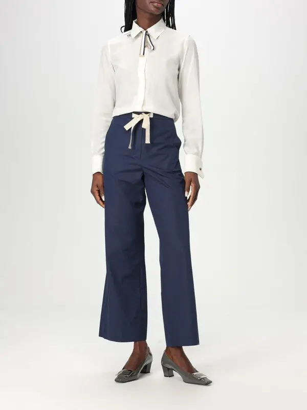 Max Mara Tailored Wide-leg Pants - Navy