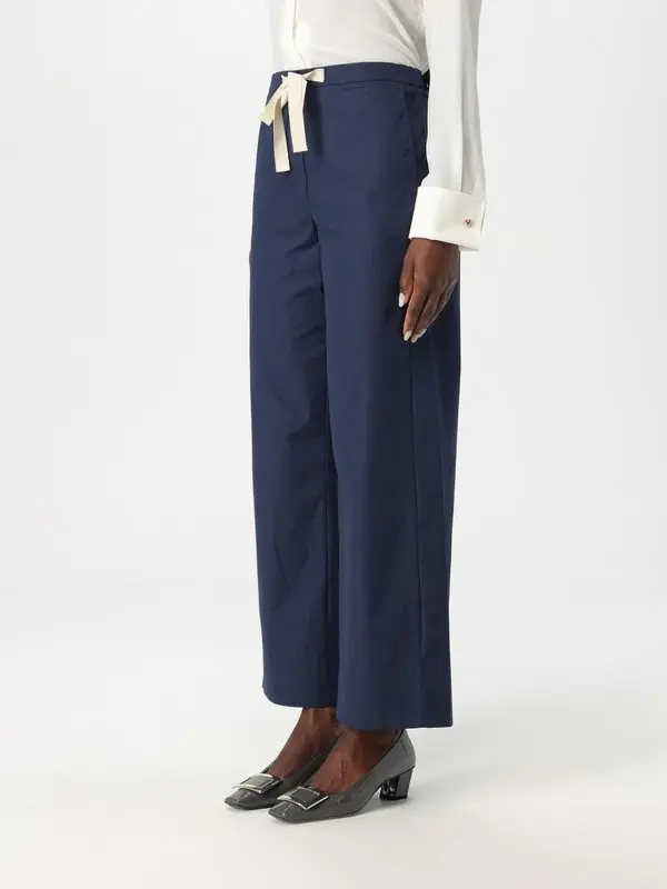 Max Mara Tailored Wide-leg Pants - Navy