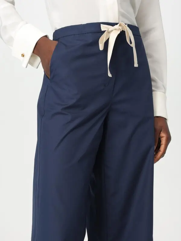 Max Mara Tailored Wide-leg Pants - Navy