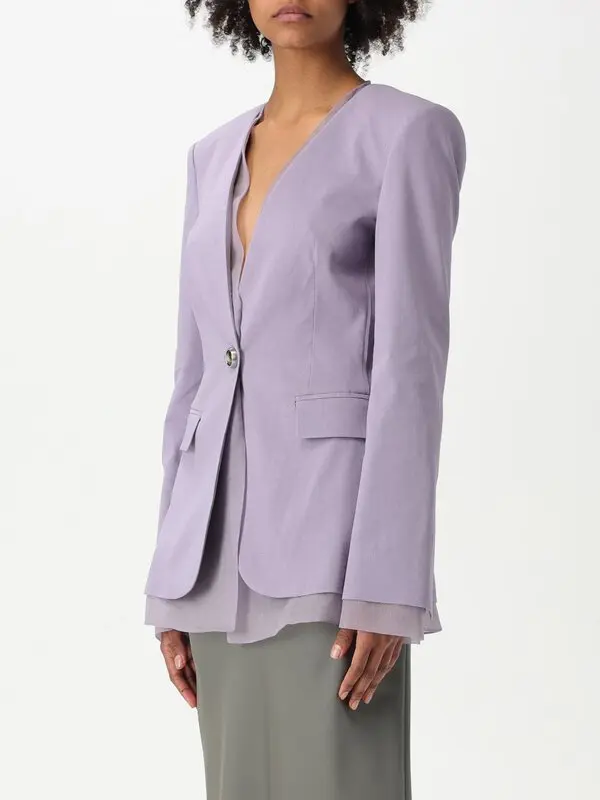 Pinko Single-breasted Jacket With Notched Lapel