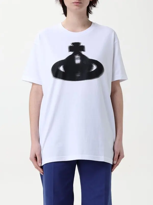 Vivienne Westwood Tシャツ ホワイト Vivienne Westwood Orb Embroidery Printed T Shirt White S (K