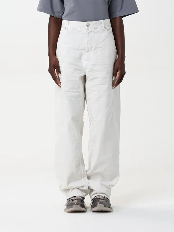 Balenciaga High-rise Straight Leg Jeans - White