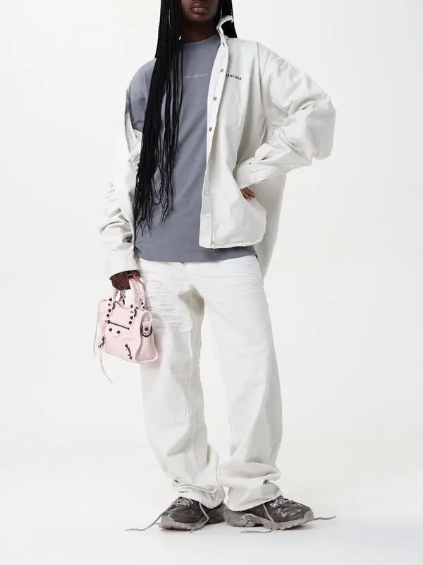Balenciaga High-rise Straight Leg Jeans - White