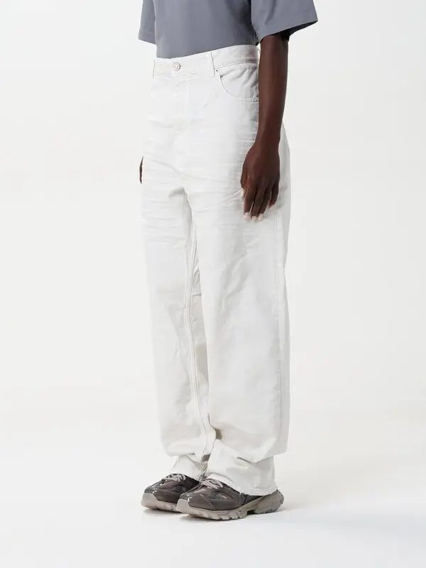 Balenciaga High-rise Straight Leg Jeans - White