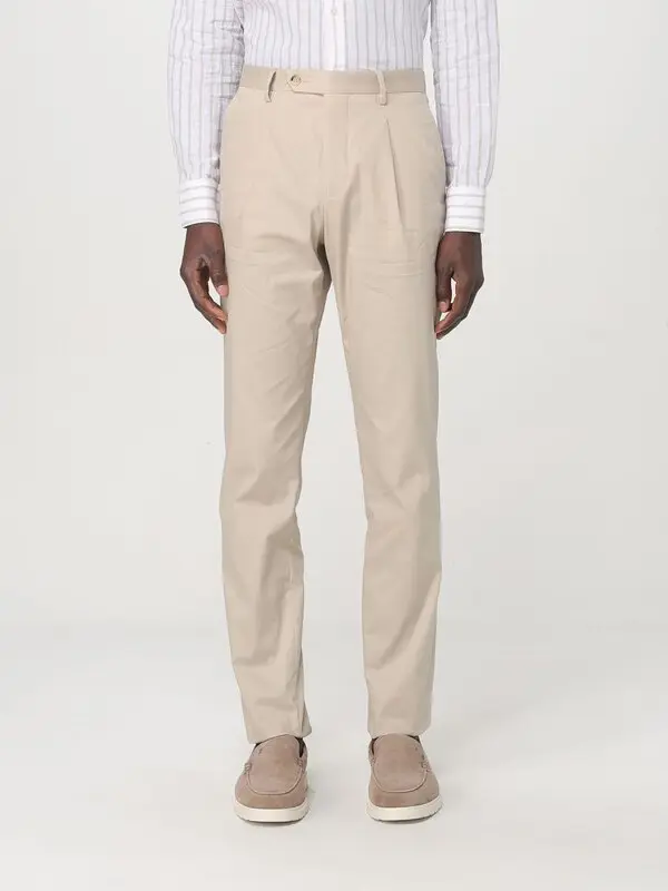 MANUEL RITZ Tailored Trousers With Pleats - Beige