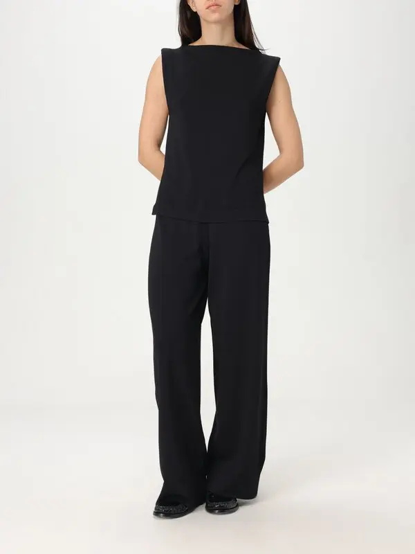 Liviana Conti Wide Leg Trousers - Black 3