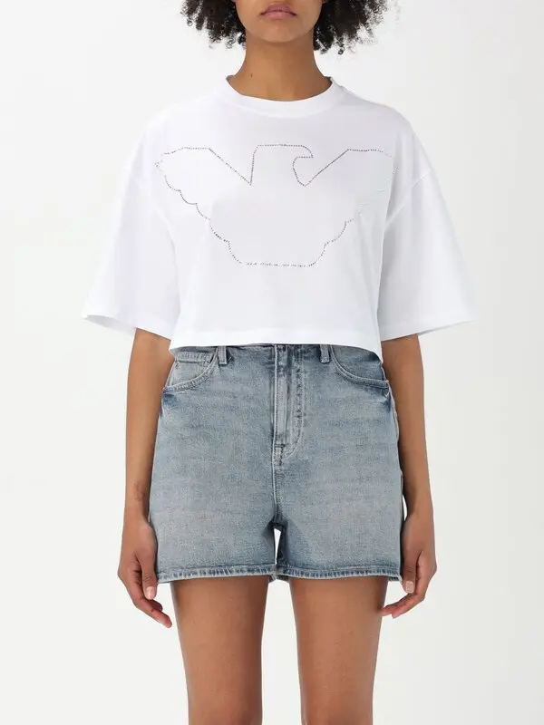 Emporio Armani Embellished Eagle T-shirt