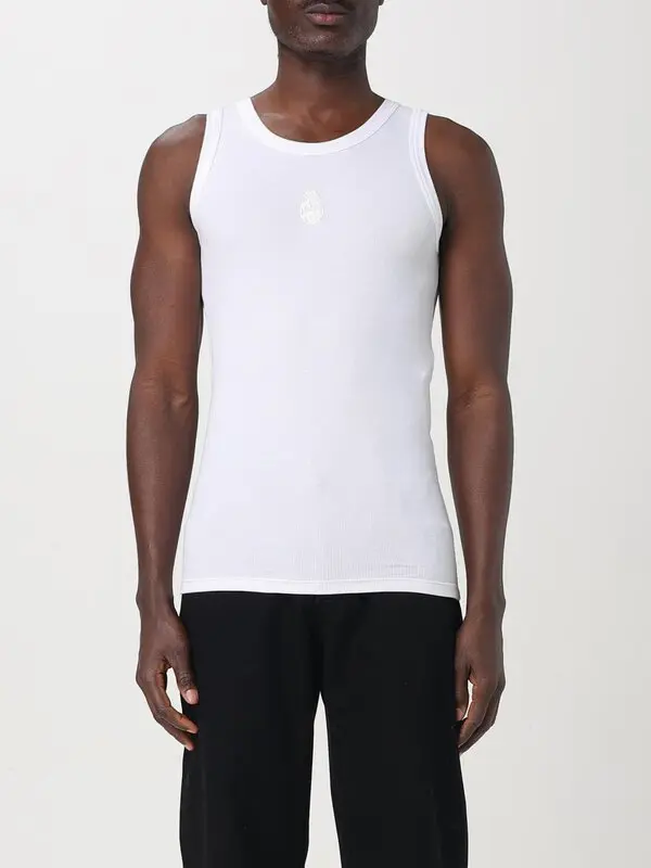 Alexander McQueen Ribbed Tank Top - White