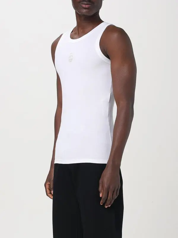 Alexander McQueen Ribbed Tank Top - White