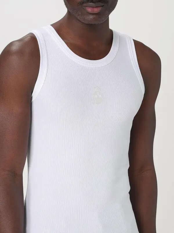 Alexander McQueen Ribbed Tank Top - White