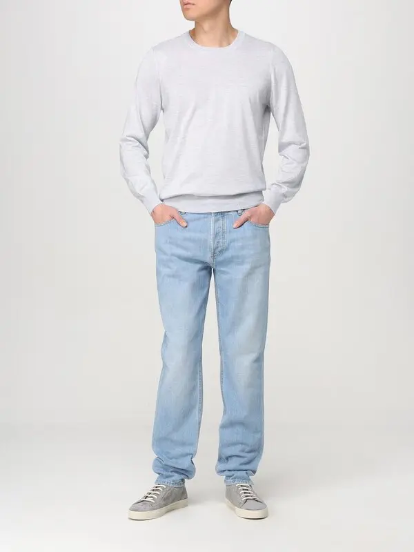 Brunello Cucinelli Crew Neck Sweater - Gnawed Blue