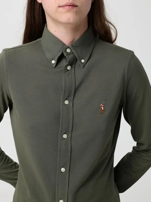 Polo Ralph Lauren Button-up Shirt With Embroidered Logo - Green