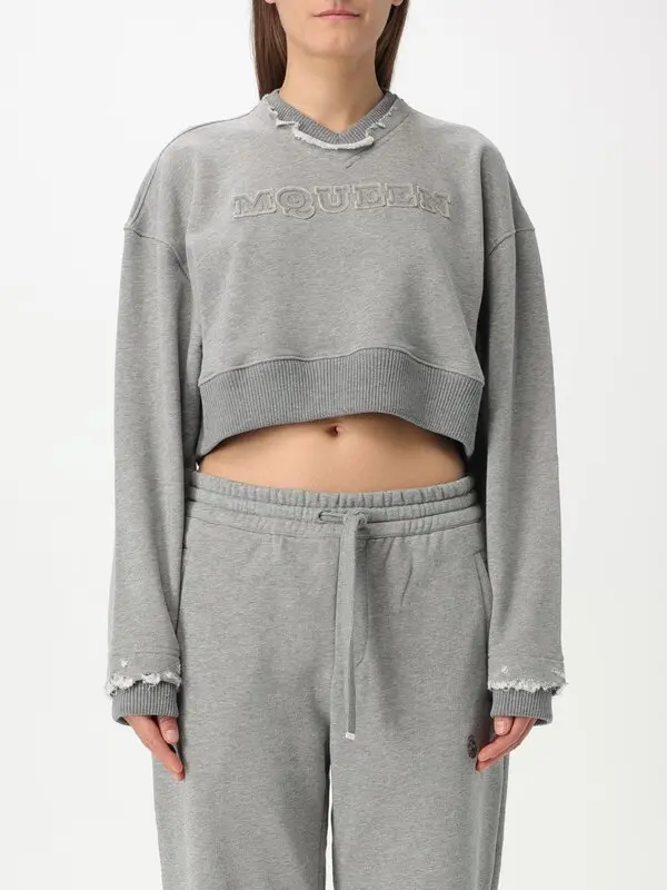 Alexander McQueen Cropped Sweatshirt