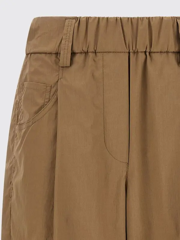 Brunello Cucinelli Dunacoloured Cotton Trousers - Beige