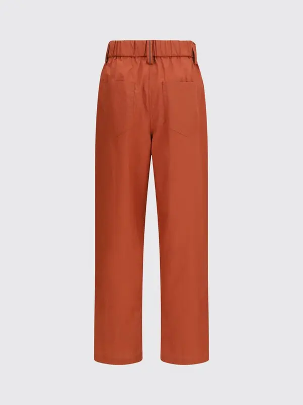 Brunello Cucinelli Relaxed Fit Pants - Orange