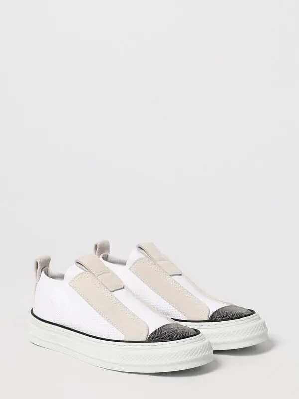 Brunello Cucinelli Slip-on Sneakers - White
