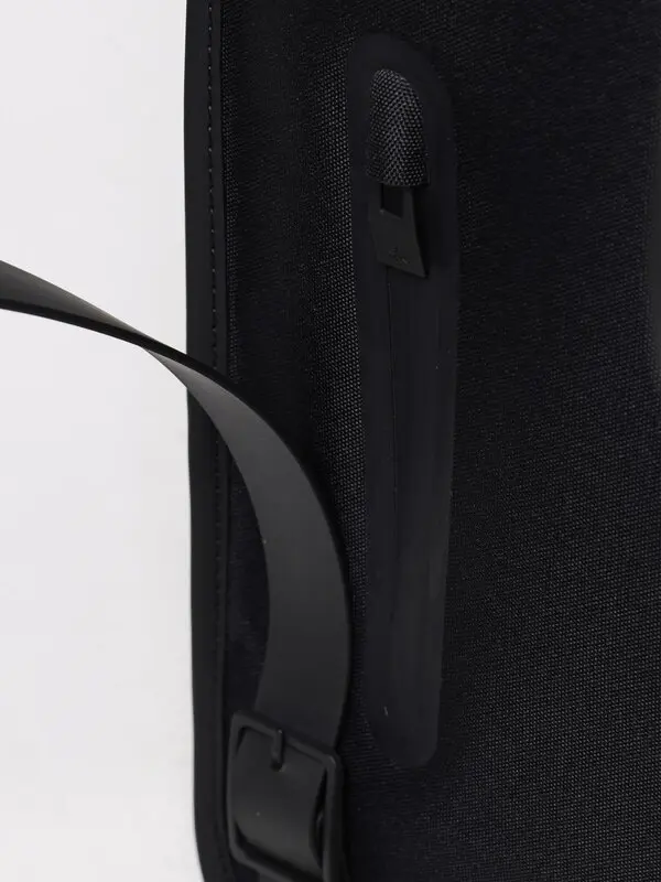 Rains Puffed Mini Backpack In Waterproof Pu - Black