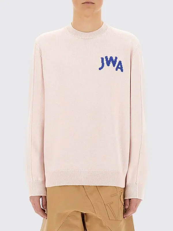 JW Anderson Crew Neck Sweater With Logo Applique