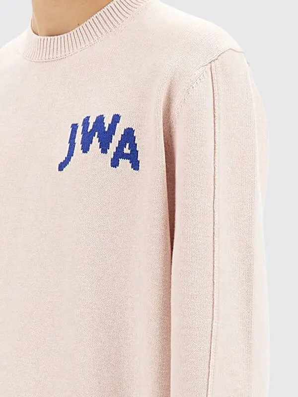 JW Anderson Crew Neck Sweater With Logo Applique
