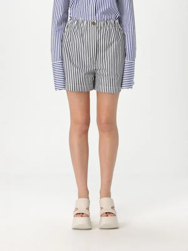 Sportmax Striped Shorts - Black