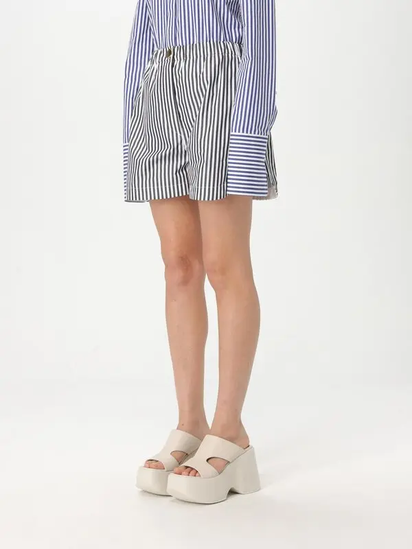 Sportmax Striped Shorts - Black