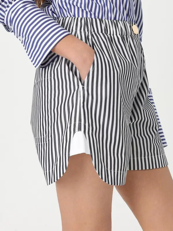 Sportmax Striped Shorts - Black
