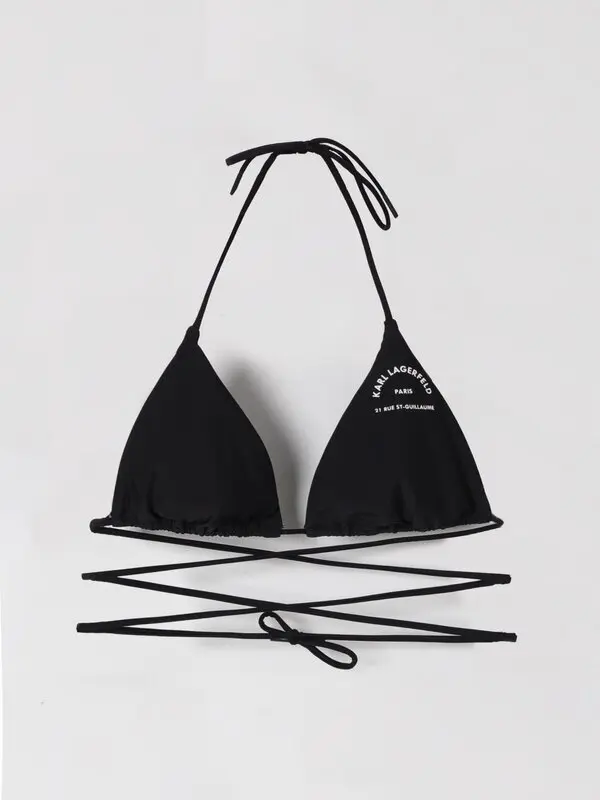 Karl Lagerfeld Halterneck Bikini Top