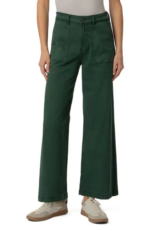 Kut From The Kloth Meg High-waist Wide-leg Ankle Pants - Evergreen