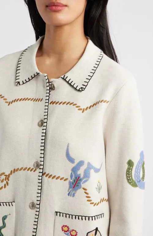 Pendleton Souvenir Merino Wool & Cotton Cardigan