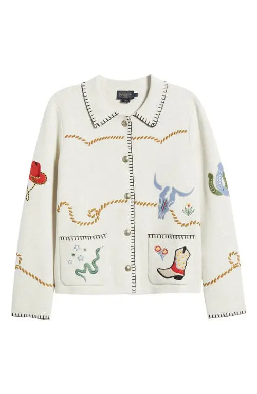 Pendleton Souvenir Merino Wool & Cotton Cardigan